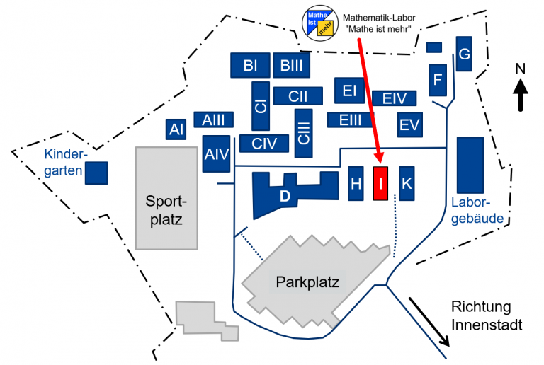Lageplan – Mathe-Labor